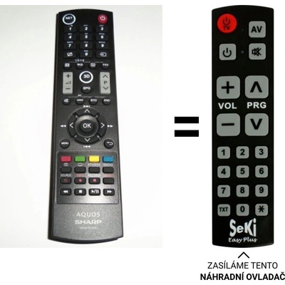 Dálkový ovladač Senior Sharp GB067WJSA od 299 Kč - Heureka.cz