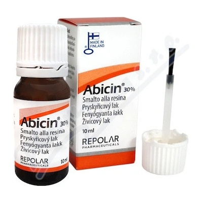 Abicin 30% pryskyřicový lak proti plísňovým infekcím nehtů 10 ml od 398 ...