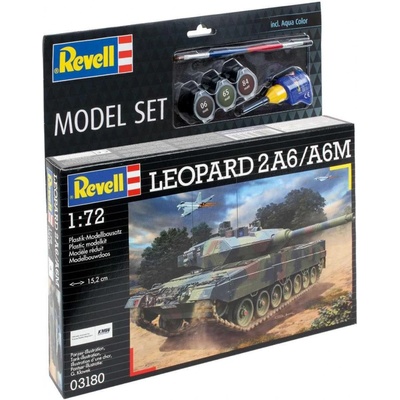 REVELL ModelSet tank 63180 Leopard 2A6/A6M CF_18-63180 1:72 od 717 Kč ...