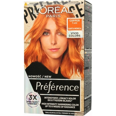L'Oréal Paris Préférence Vivid Colors barva na vlasy na barvené vlasy ...