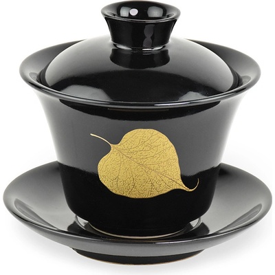 Porcelánový zhong/gaiwan Tilia černý zlatý list lípy 160 ml - Heureka.cz