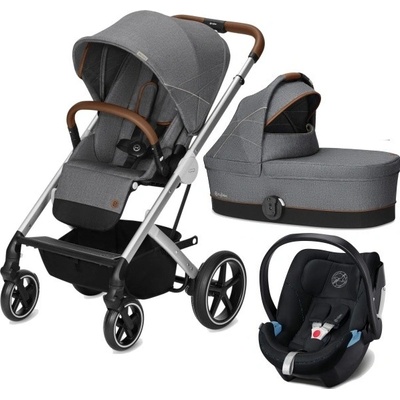 Cybex Balios S + Carry Cot S + Aton 5 2019 DENIM/MANHATTAN GREY ...