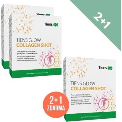Tiens glow collagen shot 2+1 zdarma 3x 15 sáčků x 15 ml - Heureka.cz