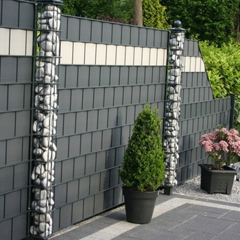 Ekspand Stínící fólie na plot 19 cm x 35 m 450g/m2 Grafitová + spony ...