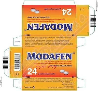 MODAFEN POR 200MG/30MG TBL FLM 24 od 284 Kč - Heureka.cz