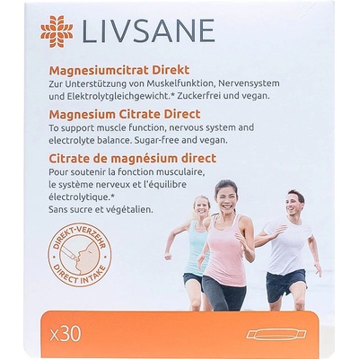 Livsane Magnesium Citrát Direct vrecúška s obsahom granulátu 30 ks od 7 ...