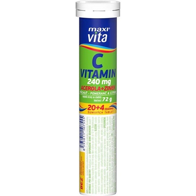 Maxivita Vitamín C 24 tablet od 37 Kč - Heureka.cz