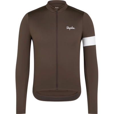 Rapha Men's Core Thermal Long Sleeve Deep Coffee/White - Heureka.cz