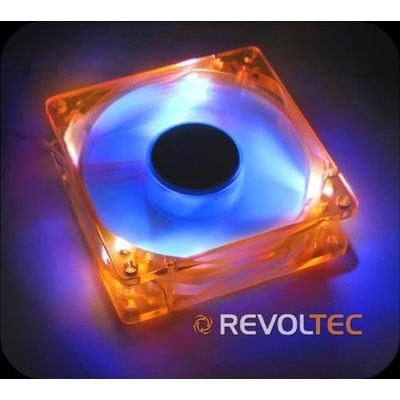 Revoltec UV LED-Fan, Chassis Orange / Blades blue - Heureka.cz