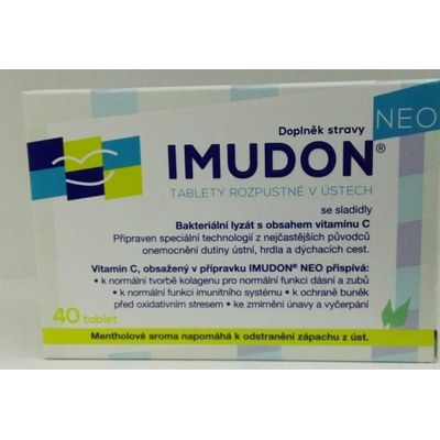 Imudon Neo rozpustné se sladidlem 40 tablet - Heureka.cz