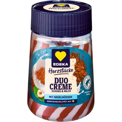 Edeka Duo čokoládový a mléčný krém s lískovými oříšky 400 g od 100 Kč ...