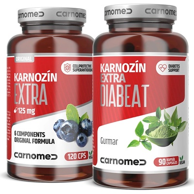 Karnozin EXTRA 120 kapslí + Karnozin EXTRA DiaBeat od 1 205 Kč - Heureka.cz