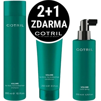 Cotril Volume šampón 300 ml + balzám 250 ml + sprej 200 ml dárková sada od 947 Kč - Heureka.cz