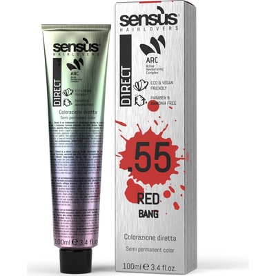 Sensus Direct Bang 55 Red - Přímý pigment 100 ml od 442 Kč - Heureka.cz