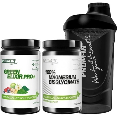 Prom-In Green Elixir Pro+ 405 g naturally + Magnesium Bisglycinate 390 ...