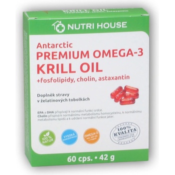 Nutri House Antarctic Premium Omega 3 Krill oil 60 kapslí od 413 Kč ...