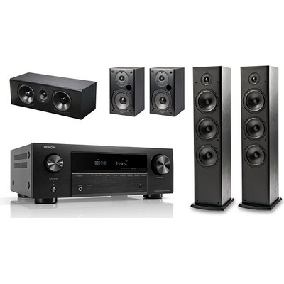 Denon AVR-X580BT Black + 2x Polk Audio T50 + Polk T30C + Polk T15 od 19 ...