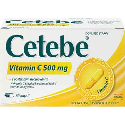 Cetebe Vitamín C 500 mg 60 kapslí od 7,5 € - Heureka.sk