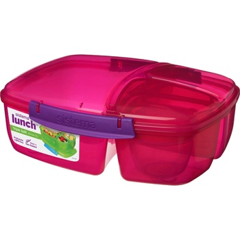 Sistema box na obědy Triple Split Lunch 2l se 3 oddíly a kelímkem ...