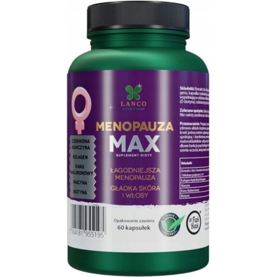 Lanco Menopauza Max Červený jetel pro ženy 60 kapslí od 320 Kč - Heureka.cz