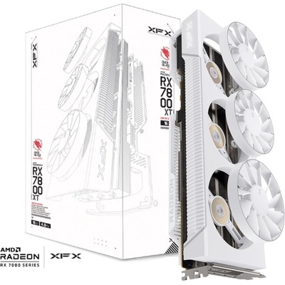 XFX Radeon RX 7800 XT Quicksilver Magnetic Air Gaming Arctic White 16GB ...