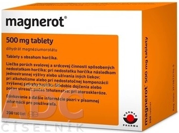 Magnerot tbl.200 x 500 mg od 20,79 € - Heureka.sk