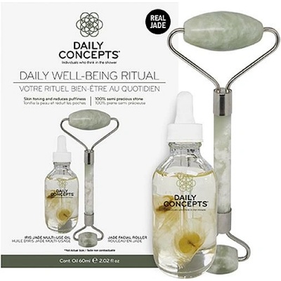 Daily Concepts Daily Well-Being Ritual Daily Jade Facial Roller + Iris ...