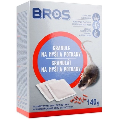 NOHELGARDEN 5597 Rodenticid BROS granule na myši a potkany 7 x 20 g od ...