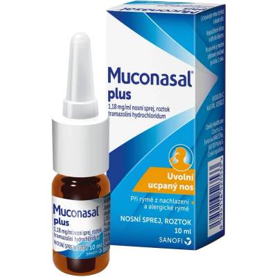 MUCONASAL PLUS NAS 1,18MG/ML NAS SPR SOL 1X10ML od 91 Kč - Heureka.cz