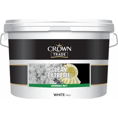 Crown Clean Extreme Scrubbable Matt 10L bílá Crown Paints - Heureka.cz