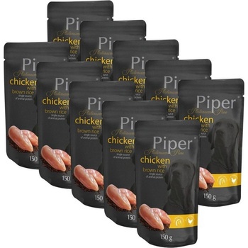 Piper Platinum Pure Adult kuře a hnědá rýže 10 x 150 g od 357 Kč ...