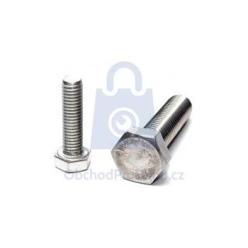 Šroub šestihranný se závitem k hlavě, DIN 933, DO PRŮMĚRU M12, nerez A2 M6 x 140, balení 100 ks ...