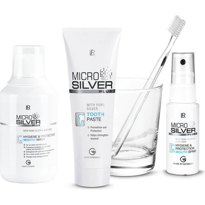LR Health Beauty Microsilver Plus zubní pasta 75 ml + ústní sprej 30 ml + ústní voda 300 ml ...