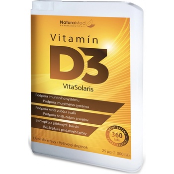 Naturamed Vitamín D3 VitaSolaris 360 tablet od 499 Kč - Heureka.cz