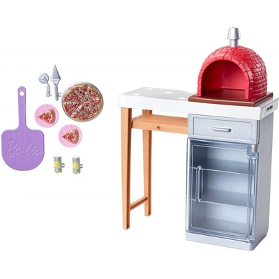 Mattel Barbie NÁBYTEK A DOPLŇKY PEC PIZZA - Heureka.cz