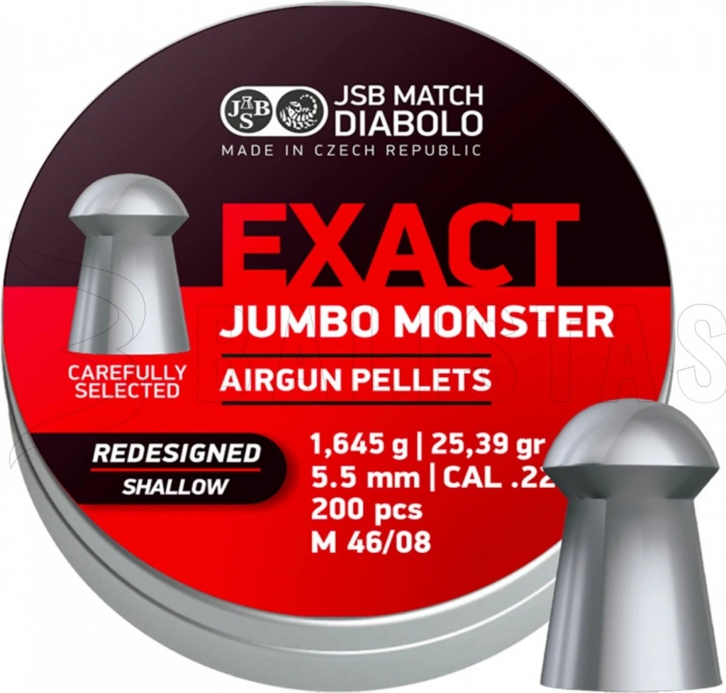 Diabolky JSB Exact Jumbo Monster Redesigned Shallow 5,52 mm 200 ks od 8 ...