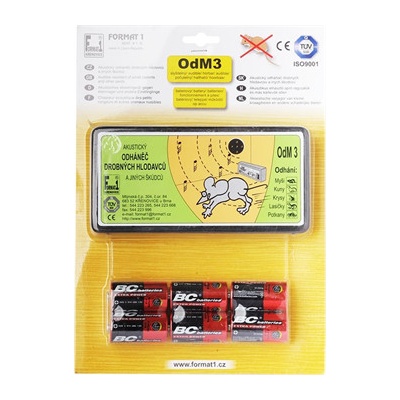 Format Odpudzovač myší a kún počuteľný sada plašič + batéria OdM3 ...