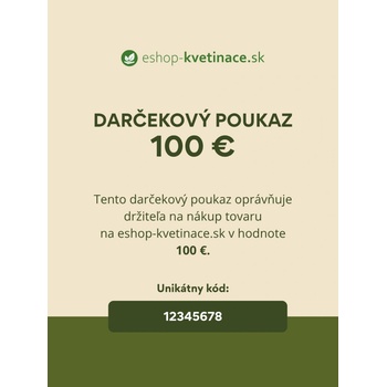 Darčekový poukaz - 100 € od 100 € - Heureka.sk