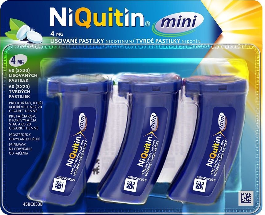 NIQUITIN MINI ORM 4MG PAS CMP 3X20 od 378 Kč - Heureka.cz
