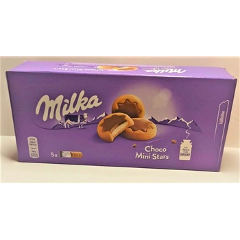 Milka Choco Mini Stars sušenky mléčná náplň a čokoláda 150 g od 65 Kč ...