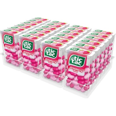 Tic Tac Strawberry Mix Maxi Pack 24 x 18 g od 299 Kč - Heureka.cz