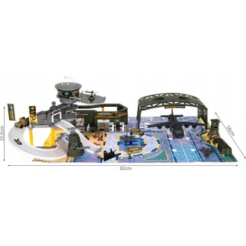 ISO 11399 Dětské vojenské letiště s letadly a příslušenstvím XXL ...