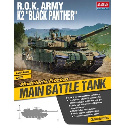 Academy Model Kit tank 13511 ROK ARMY K2 PANTHER černá 1:35 od 1 023 Kč ...