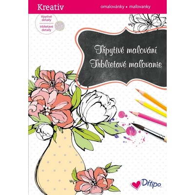 Antistresové omaľovánky Ditipo 7005009 trblietavé maľovanie Paradise ...
