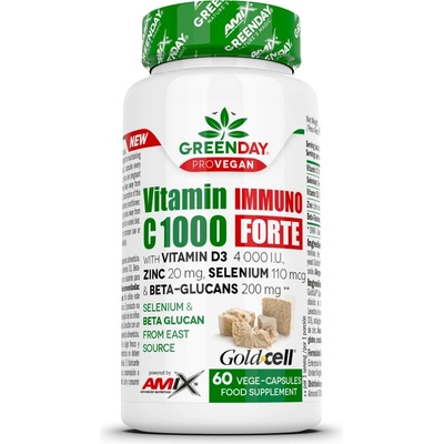 Amix GreenDay ProVegan Vitamin C 1000 mg Imuno Forte 60 kapslí od 126 ...