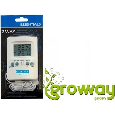 Essentials Digital 2 Way Thermometer/Min Max Meter od 319 Kč - Heureka.cz