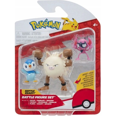 Jazwares Pokémon First Partner Battle Figure Set Figure 3-Pack Impidimp ...