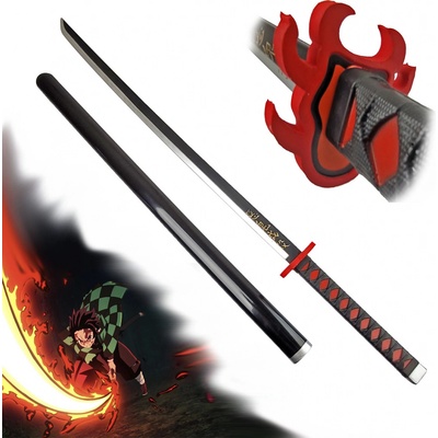 CHZ Měkčená Nichirin Katana "TANJIRO KAMADO - FLAME SWORD" - Demon ...
