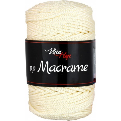 Pletací / háčkovací příze Vlna-Hep PP MACRAME 4173 krémová, jednobarevná, 100g/85m - Heureka.cz