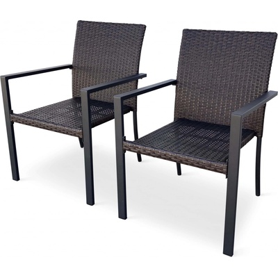 Texim Zahradní stohovací židle WICKER PAT ratan set 2ks od 1 599 Kč ...